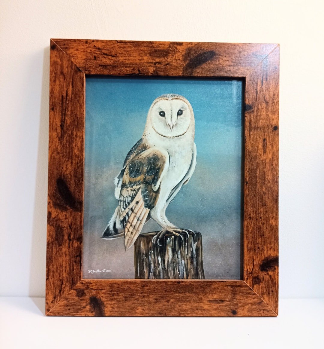 Original Barn Owl Painting on Board by Wildlife Artist Sarah ...