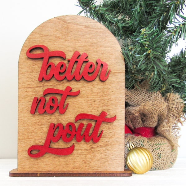 Better Not Pout Sign - Etsy