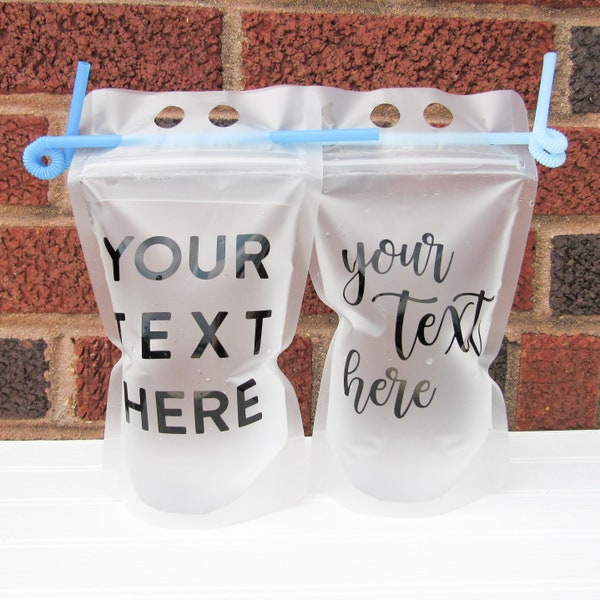 Custom Drink Pouch - Etsy