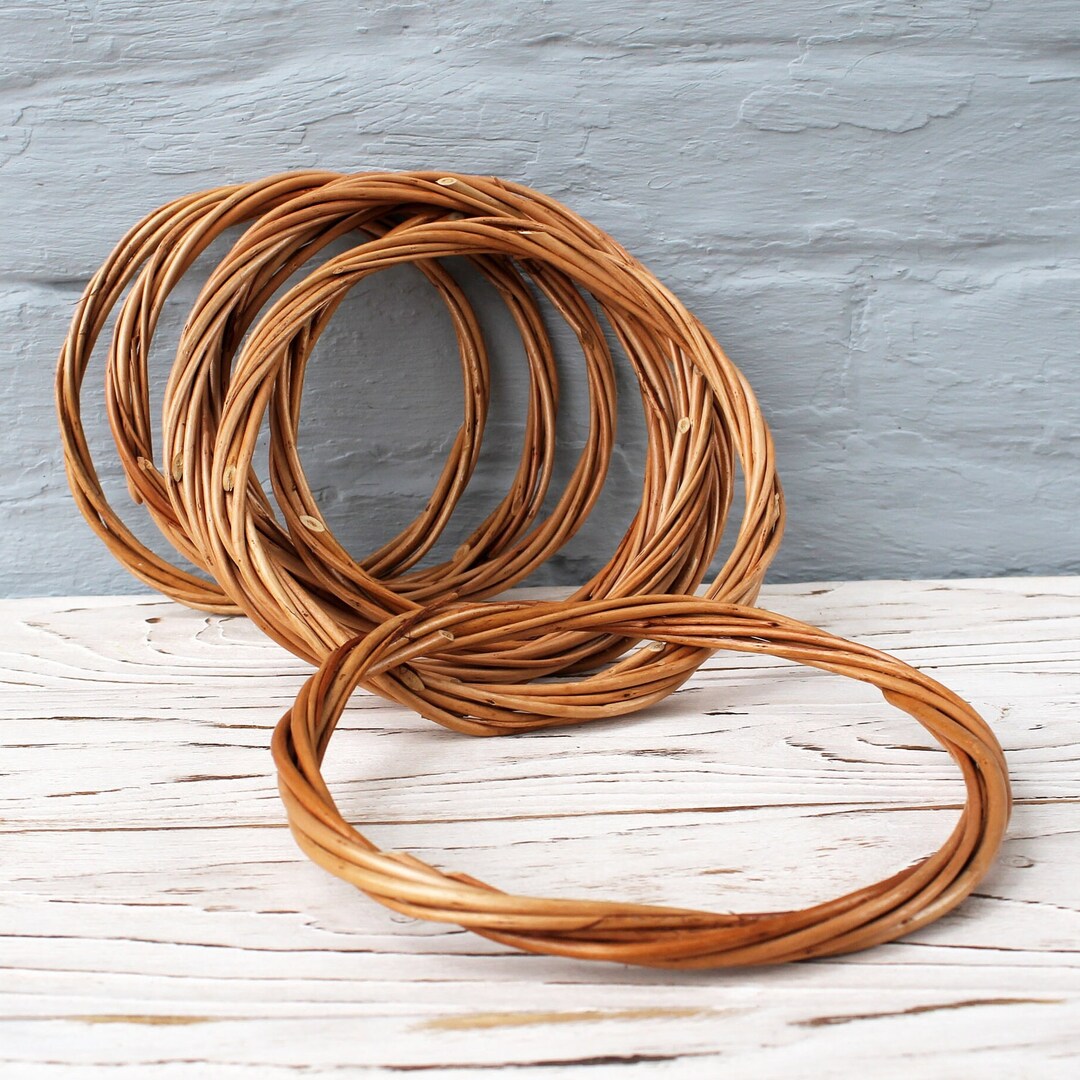 Set of 8 Willow Hoops Wicker Dreamcatcher Hoop - Etsy
