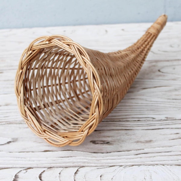 Cornucopia Basket - Etsy