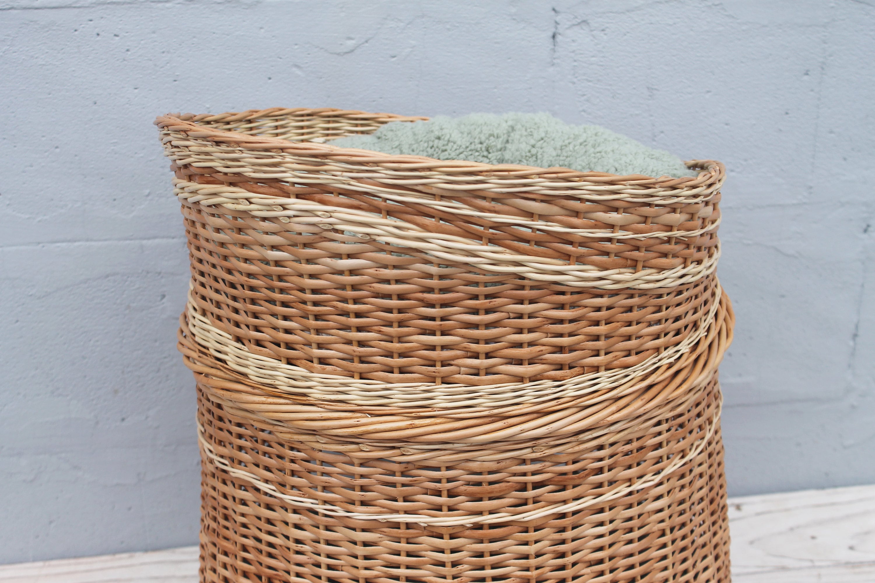 Two-tier Wicker Cat Basket Woven Cat Bed With Pillow Willow Pet House ...