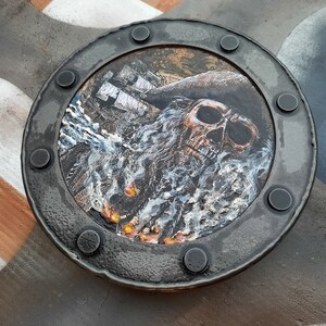 Blackbeard Ghost Pirate Nautical Port Hole Frame Art - Etsy