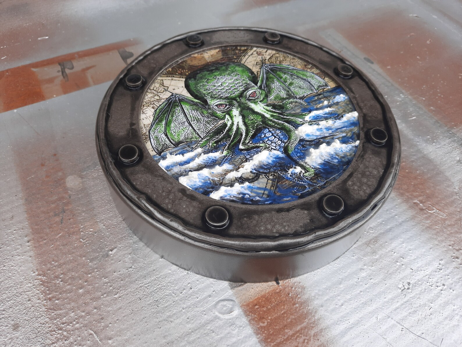 Cthulhu Porthole Frame Nautical Art - Etsy