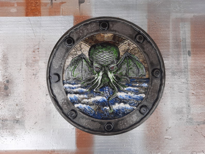 Cthulhu Porthole Frame Nautical Art | Etsy