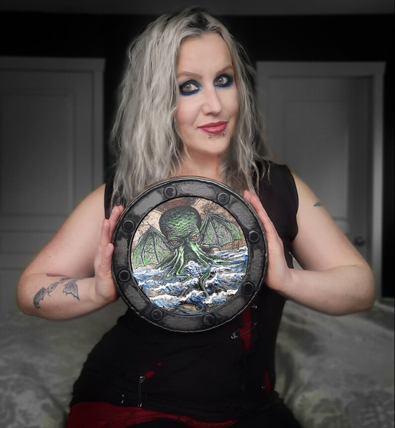 Cthulhu Porthole Frame Nautical Art - Etsy