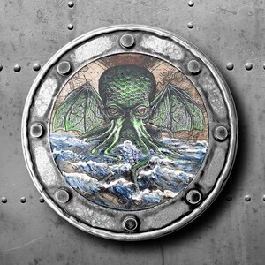 Cthulhu Porthole Frame Nautical Art - Etsy