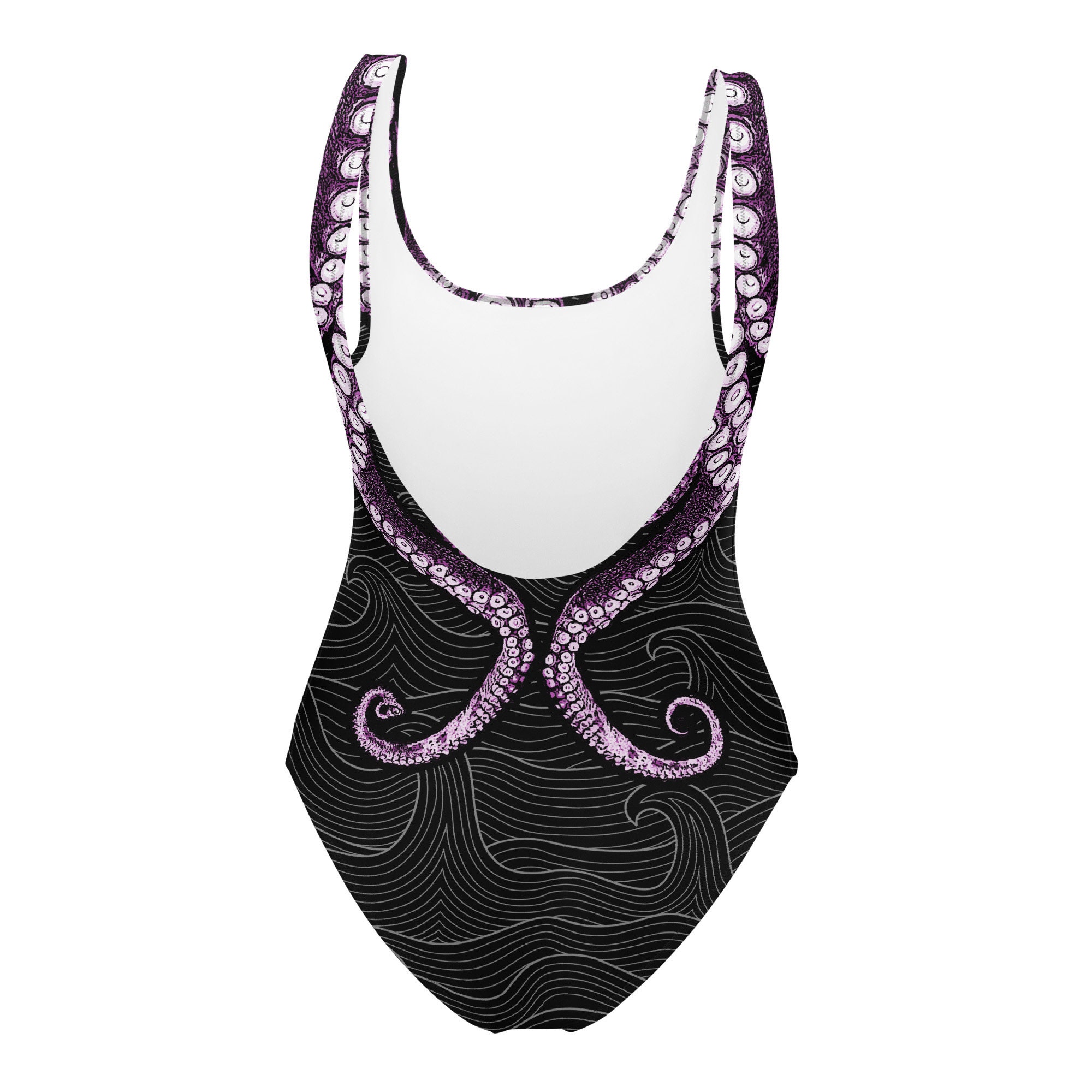 Gothic Sea Witch Purple Tentacle One-piece Women's Swimsuit - Etsy