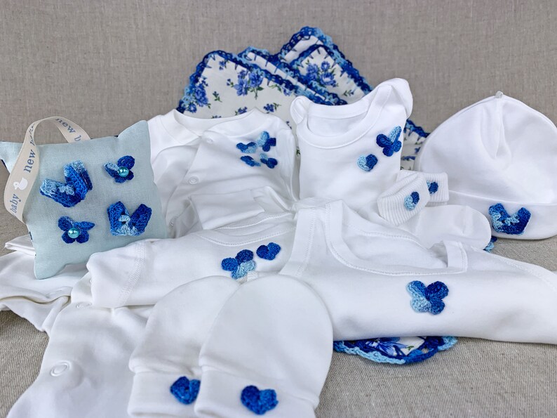 Welcome Baby Boy Set, Hospital Baby Homecoming, Vintage Style Baby ...