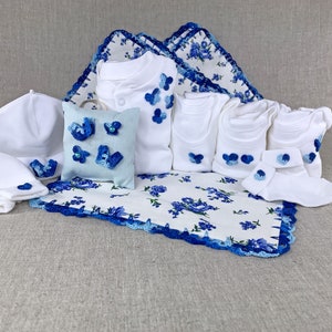 Welcome Baby Boy Set, Hospital Baby Homecoming, Vintage Style Baby ...