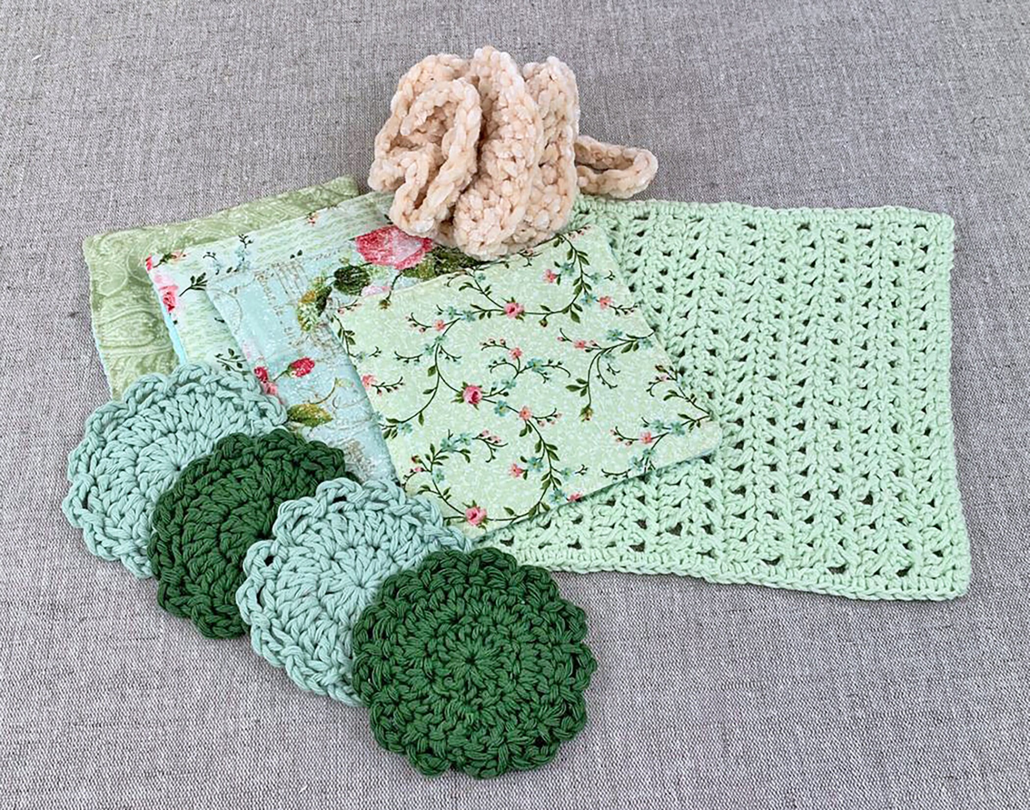 Organic Cotton Sponge Washable Wipes, Baby Bathtime Set, Reusable Wipes ...