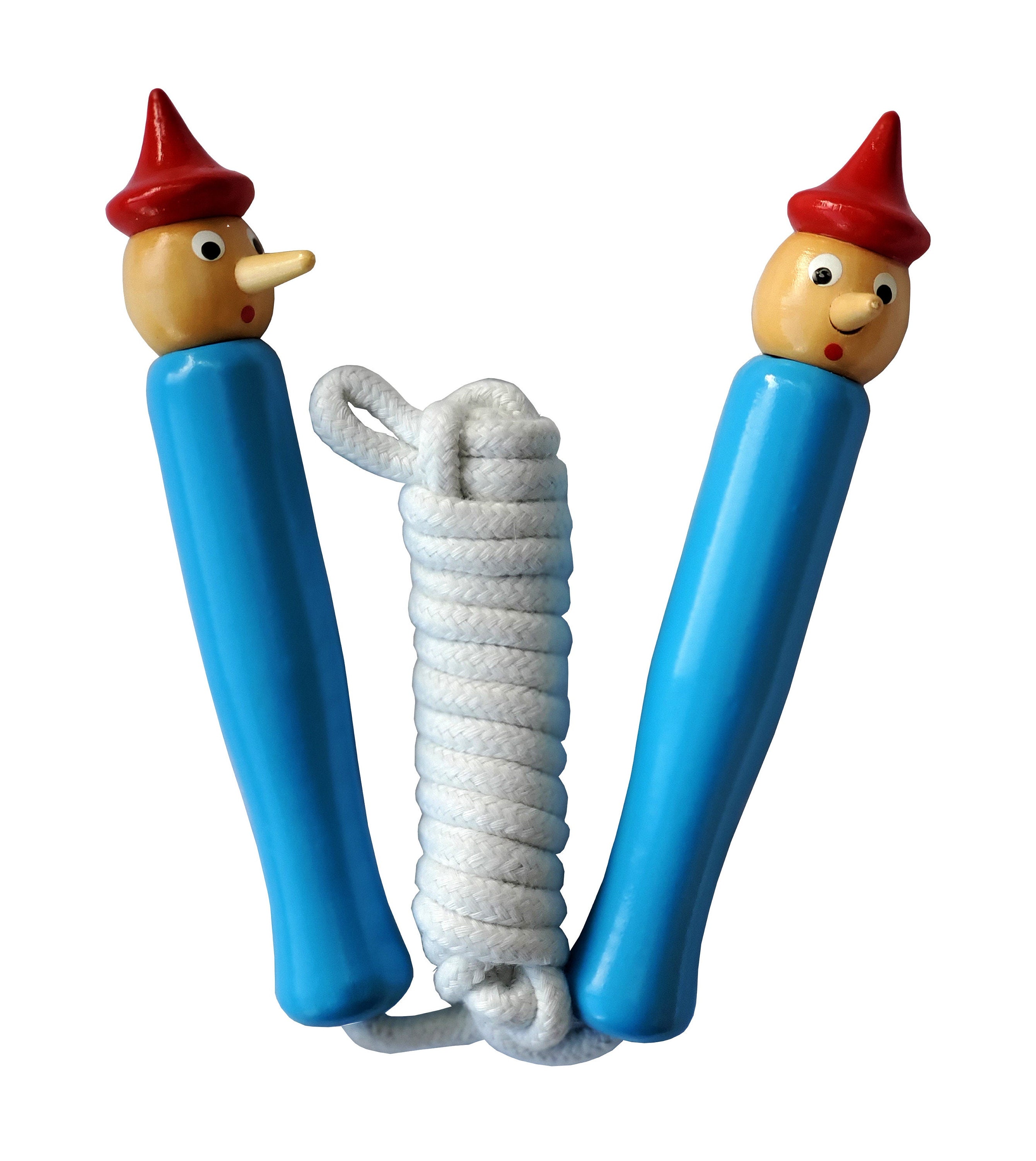 Pinocchio Jump Rope With Wood Handles for Kids Outdoor Activity, Fun ...