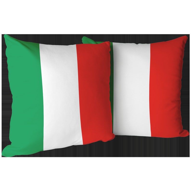 Italian Flag Decorative Throw Pillow Set pillow Cover and - Etsy