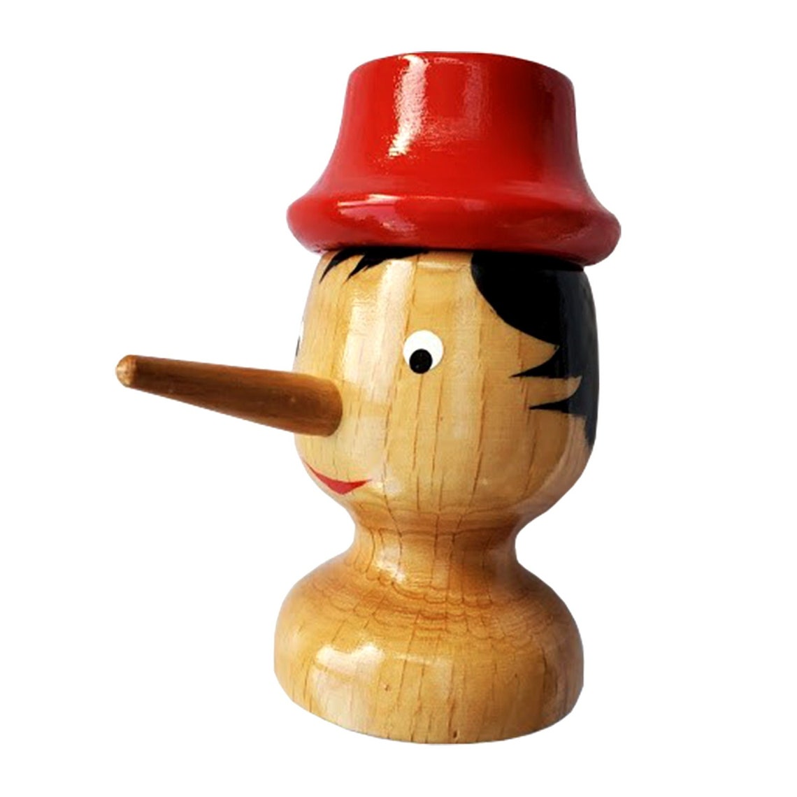 Pinocchio Desktop Pencil Holder Kid Gifts Cute Wooden Pinocchio Head ...