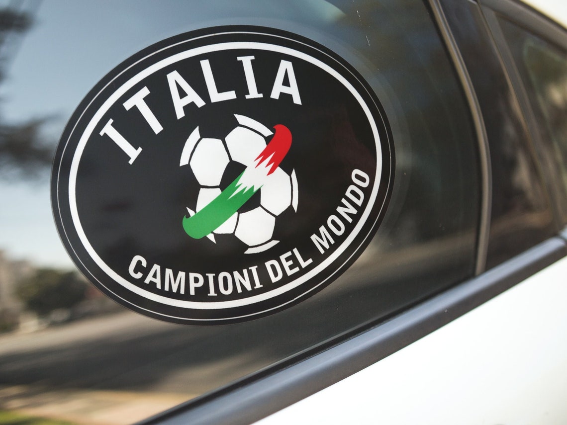 Italia Soccer Decal Sticker Black - Etsy