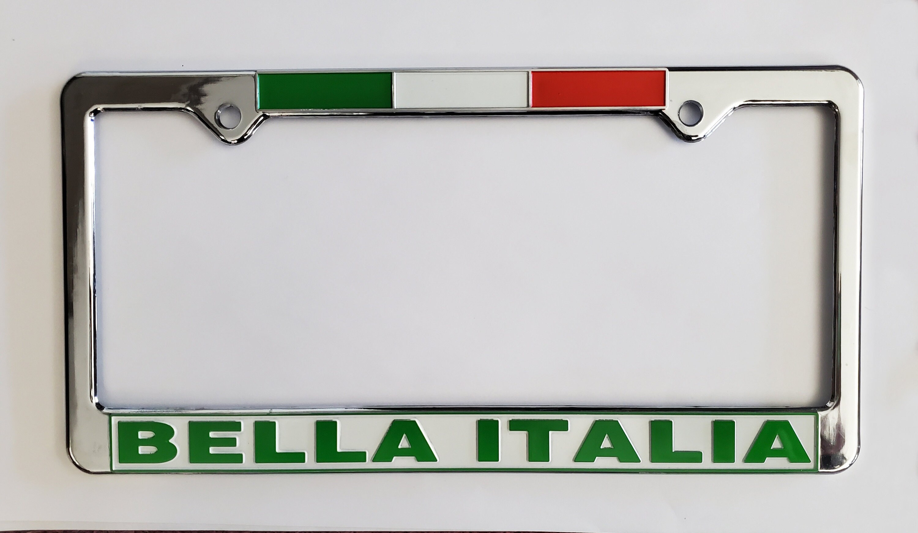 Italian Flag License Plates