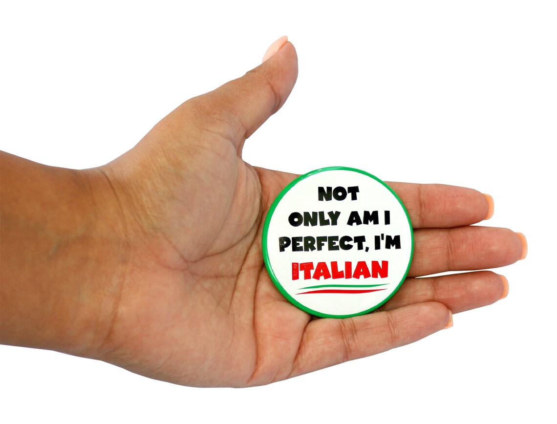 I Am Perfect Italian Button - Etsy