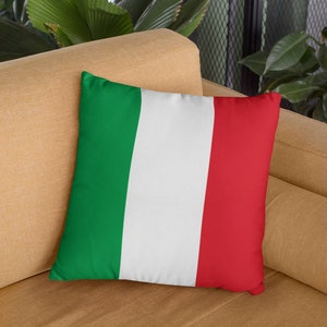 Italian Flag Decorative Throw Pillow Set Pillow Cover and | Etsy