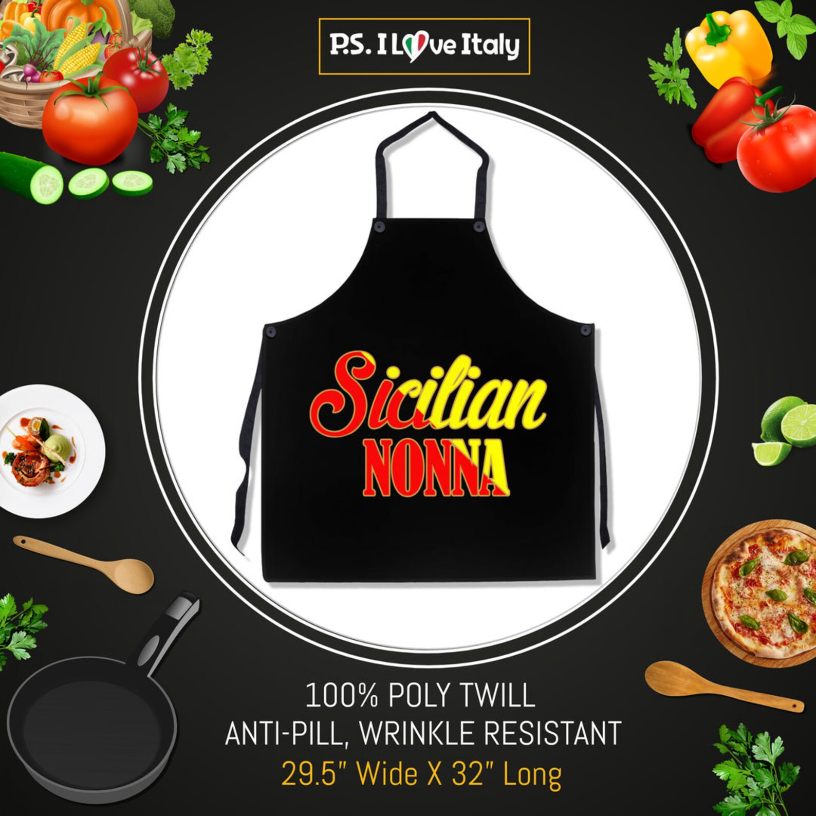 Sicilian Nonna Apron - Etsy
