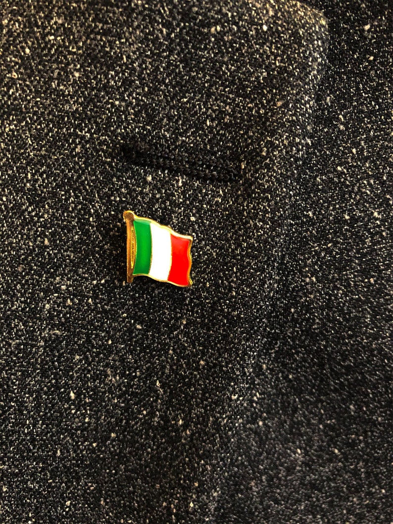 Italian Flag Lapel Pin - Etsy