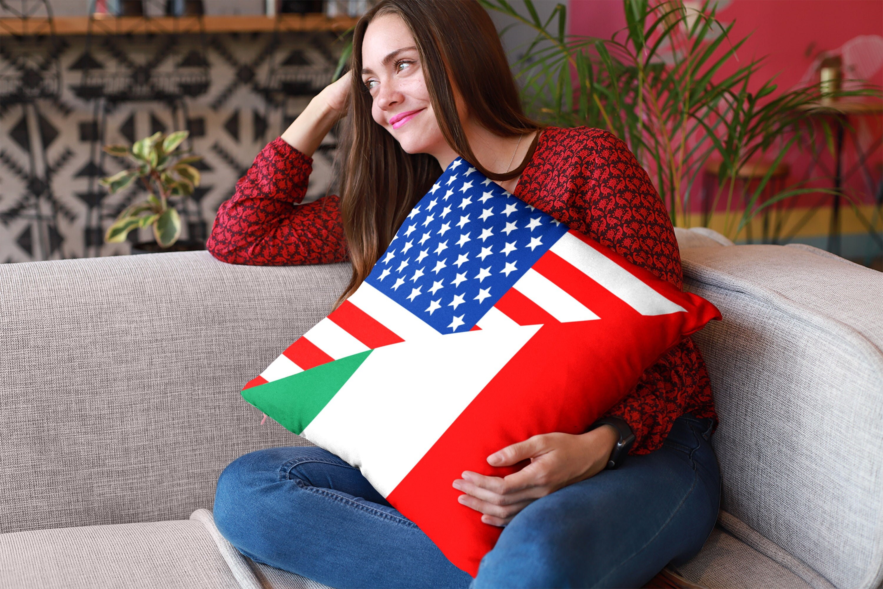 American Italian Decorative Throw Pillow Set pillow Cover and Insert - Etsy