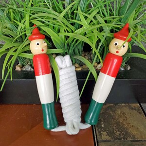 Pinocchio Jump Rope With Wood Handles for Kids - Outdoor Activity, Fun ...