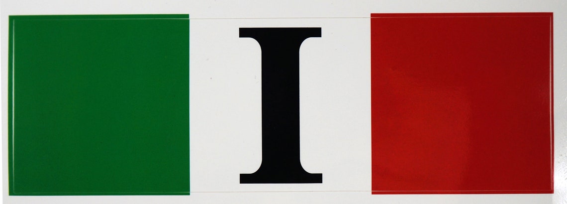 Italian Flag Decal Sticker - Etsy