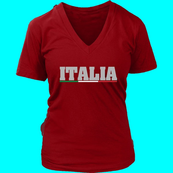 Italian V Neck T Shirts - Etsy