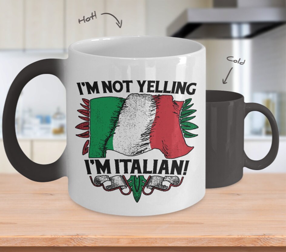 Not Yelling Italian Color Changing Mug. - Etsy
