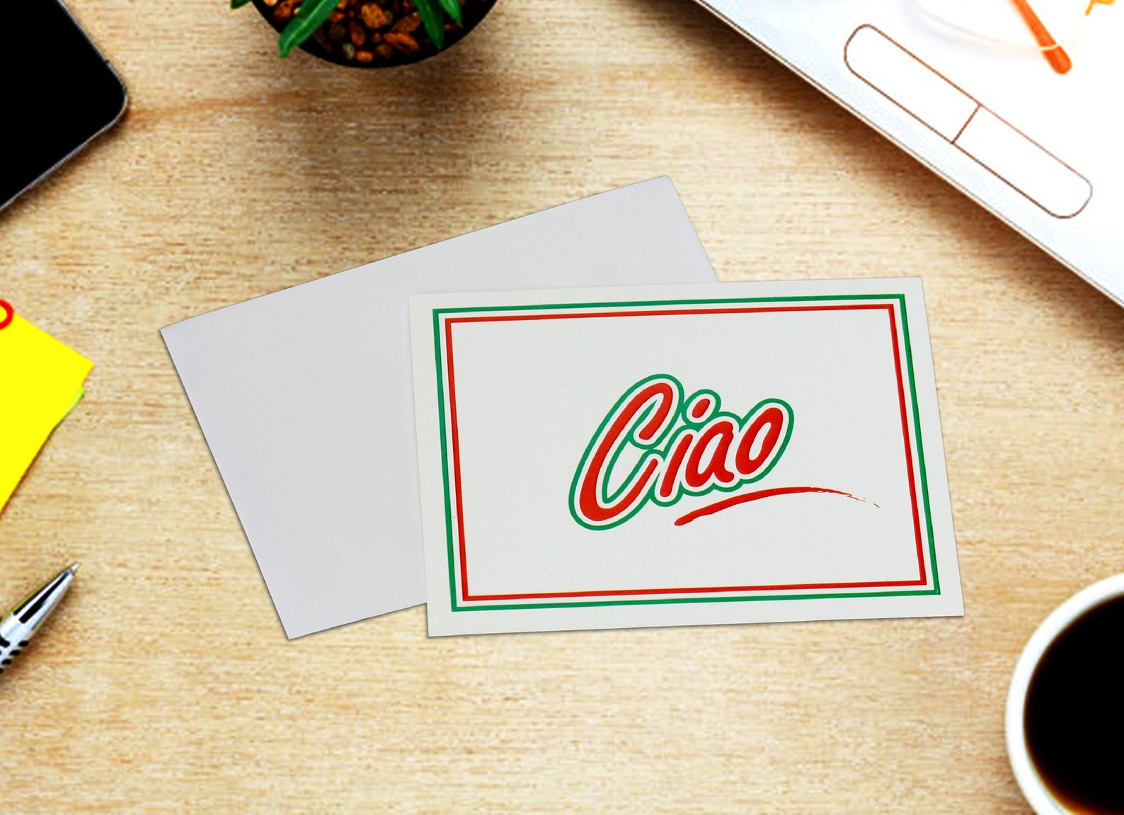 Ciao Note Cards - 8 Cards and Envelopes - Etsy