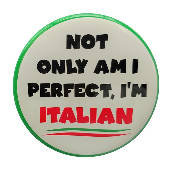 I Am Perfect Italian Button - Etsy