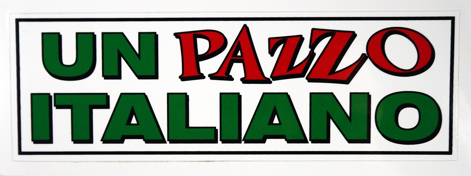 Un Pazzo Italiano Decal Sticker - Etsy
