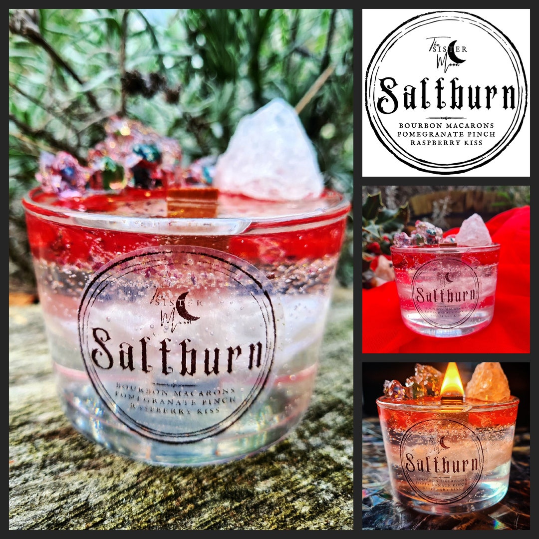 Saltburn Bathtub Inspired Healing Crystal Scented Candle - Etsy