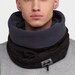 Gray Fleece Hooded Scarf Warm Snood Mens Snood - Etsy