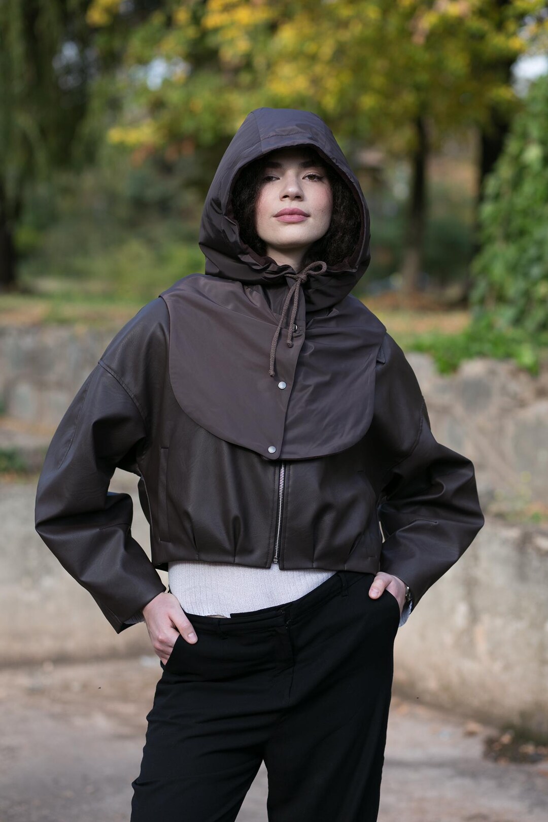 Waterproof Double Seams Detached Hood With Comfy Collar - Etsy