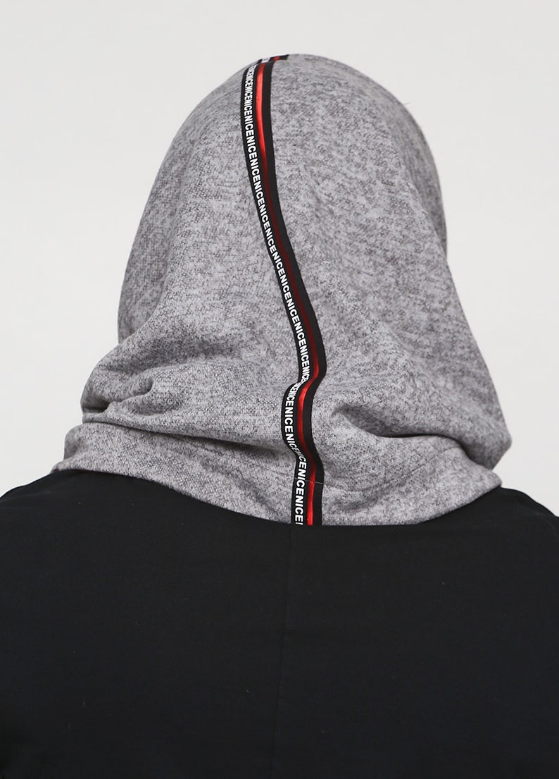 Mens cowl hood Hooded cowl Red snood Fleece cowl hood | Etsy