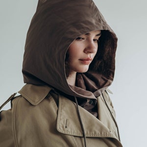 Waterproof Hooded Scarf Rainproof Hood for Travel Portable Rain Hood ...