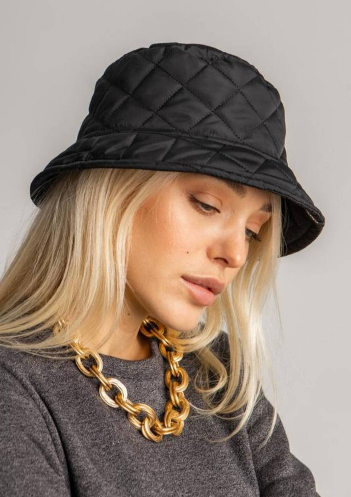 Quilted Waterproof Bucket Hat Bucket Hat Warm Panama Womens - Etsy