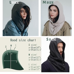 Waterproof Hooded Scarf With Satin Lining Unisex Hood for Curly Hair - Etsy