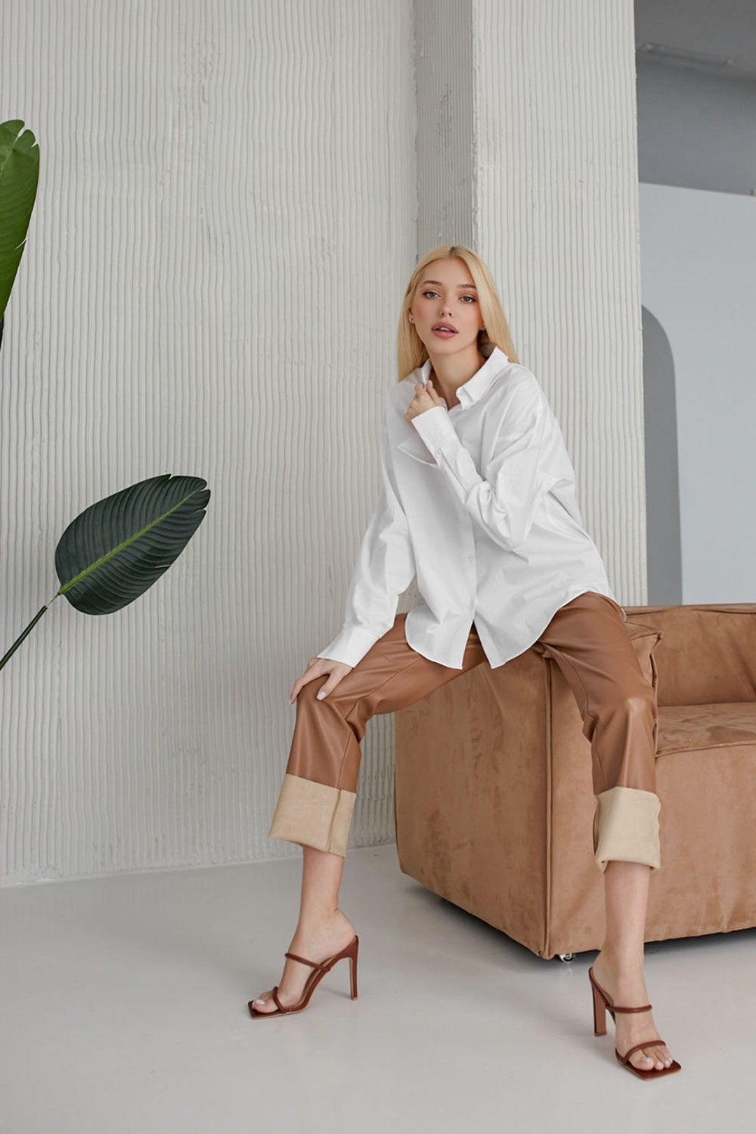 White Cotton Shirt Oversized Buttons Down Shirt White Womens Shirt - Etsy