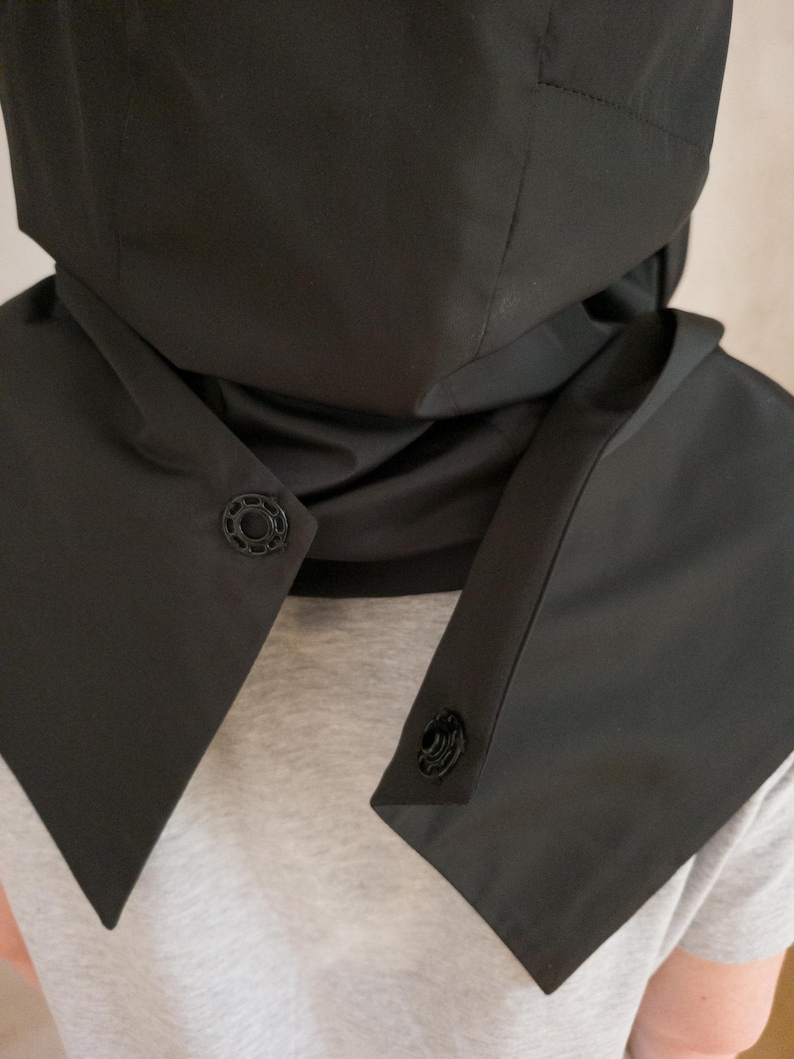 Waterproof Double Seams Hooded Scarf With Satin Lining - Etsy