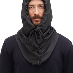 Waterproof Hooded Scarf Rainproof Hood for Travel Portable Rain Hood ...