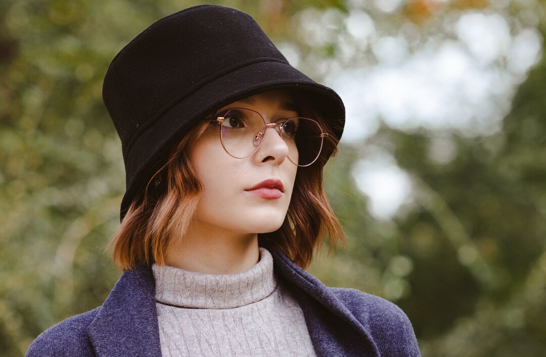 Warm Wool Bucket Hat Womens Winter Hat - Etsy