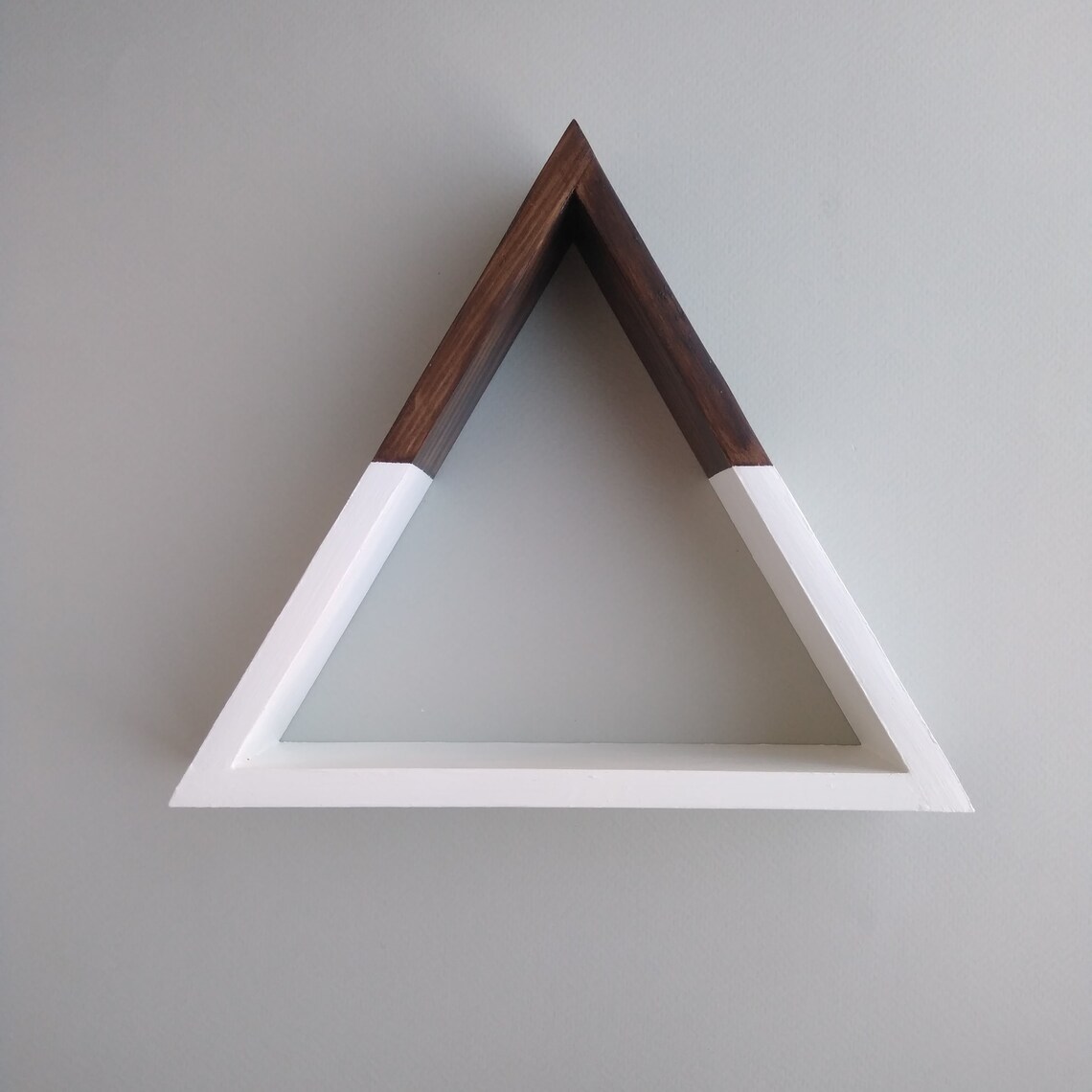 Triangle Small Shelf With Hooks Underneath - Etsy