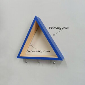 Wall Wood Triangle Key Rack Mini Shelf - Etsy