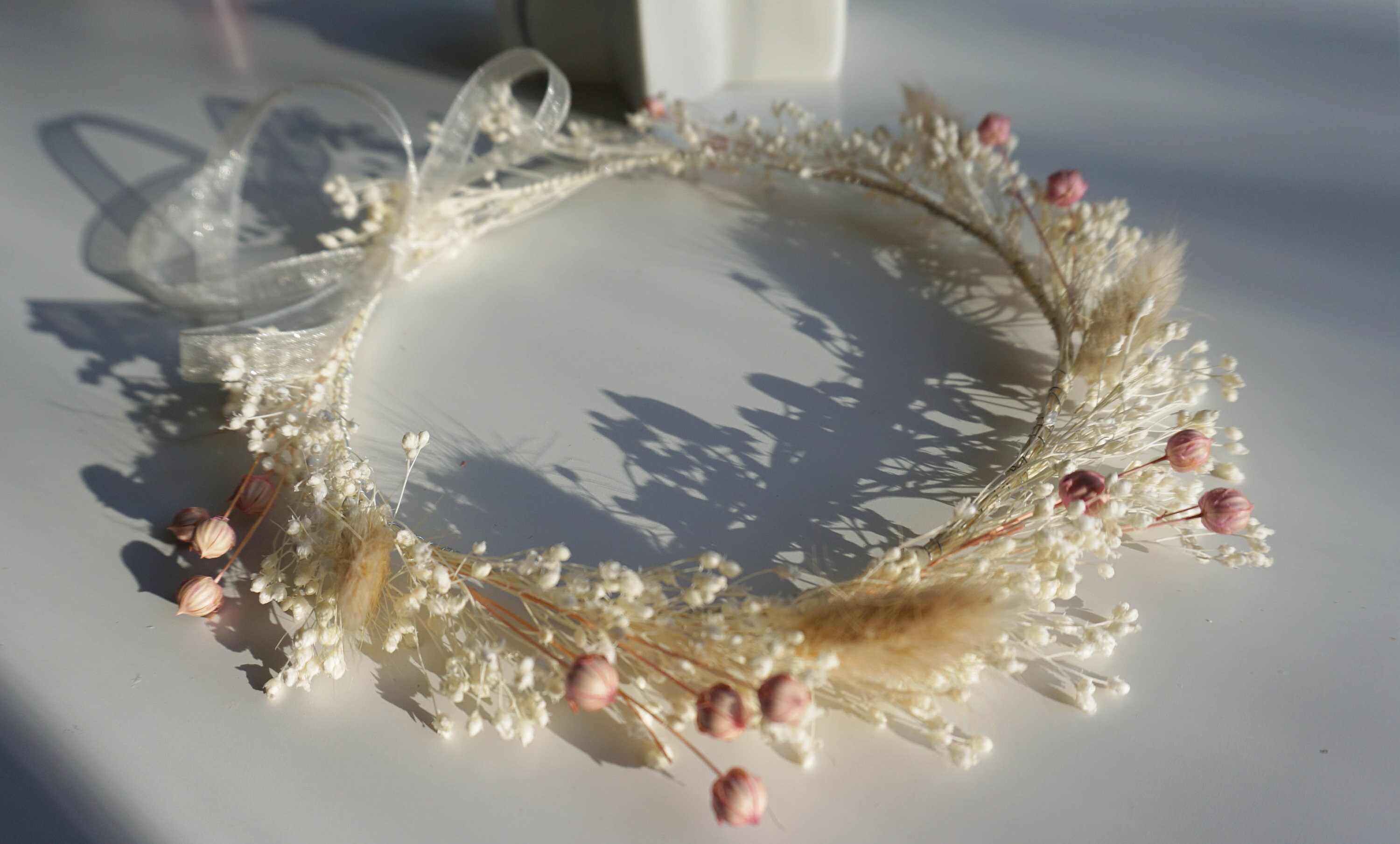 Dried Babys Breath Flower Crown // Baby Children Adult Headband ...