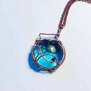 Copper Wire Wrap Fish in a Fishbowl Pendants - Etsy