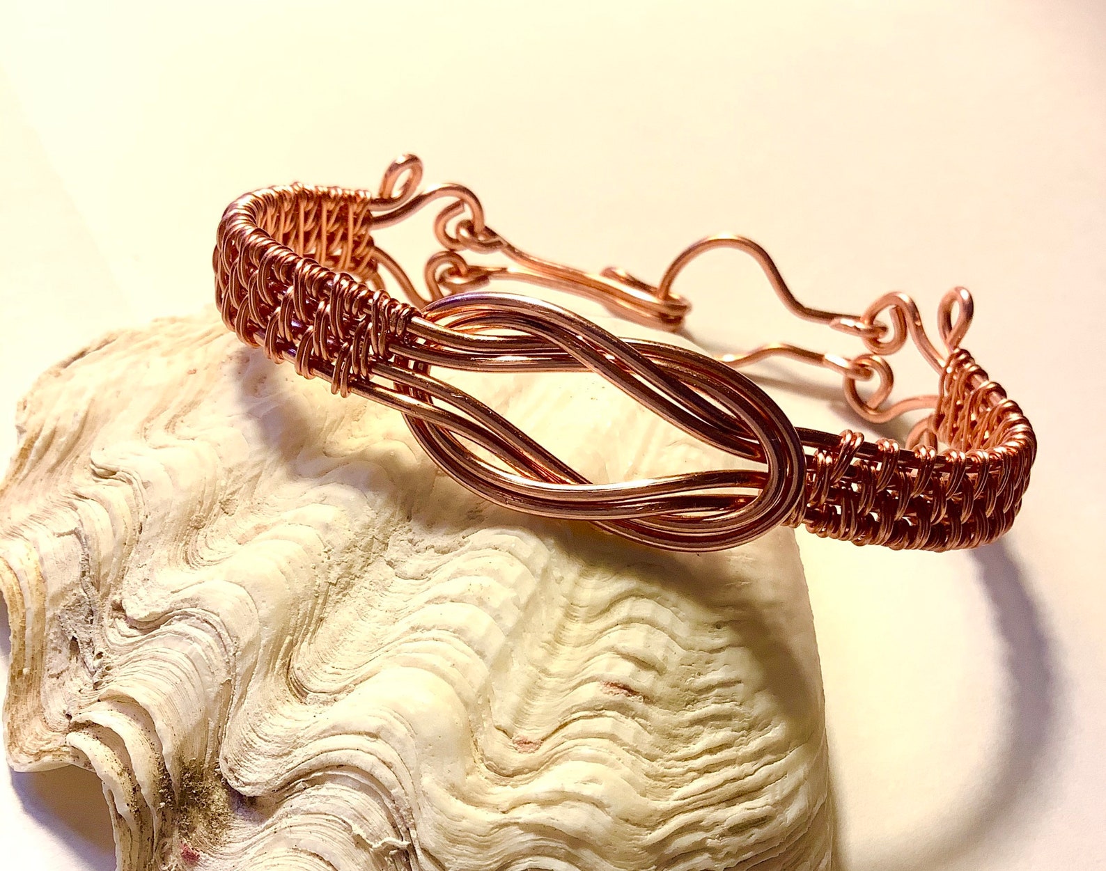 Celtic Knot Wire Weave Cuff Bracelet Sailors Knot Cuff - Etsy