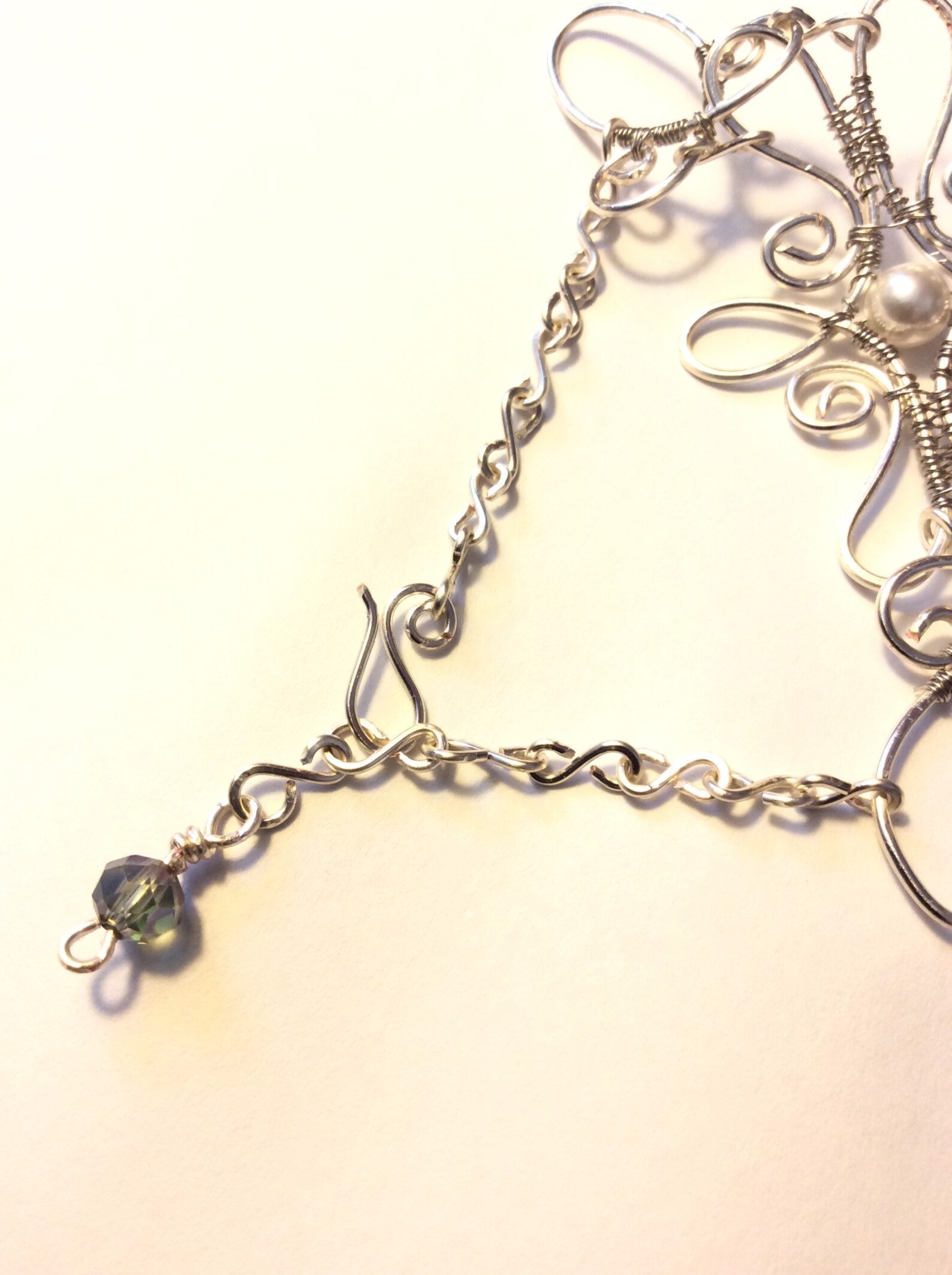 Fancy Scrolls Wirework Bracelet With Center Bead - Etsy