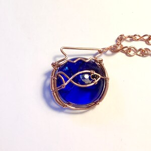 Copper Wire Wrap Fish in a Fishbowl Pendants - Etsy